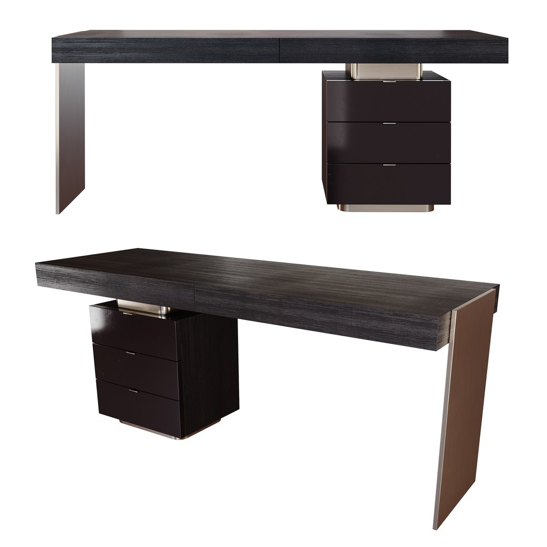 3D Minotti Carson Writing Desk Model - TurboSquid 1411800