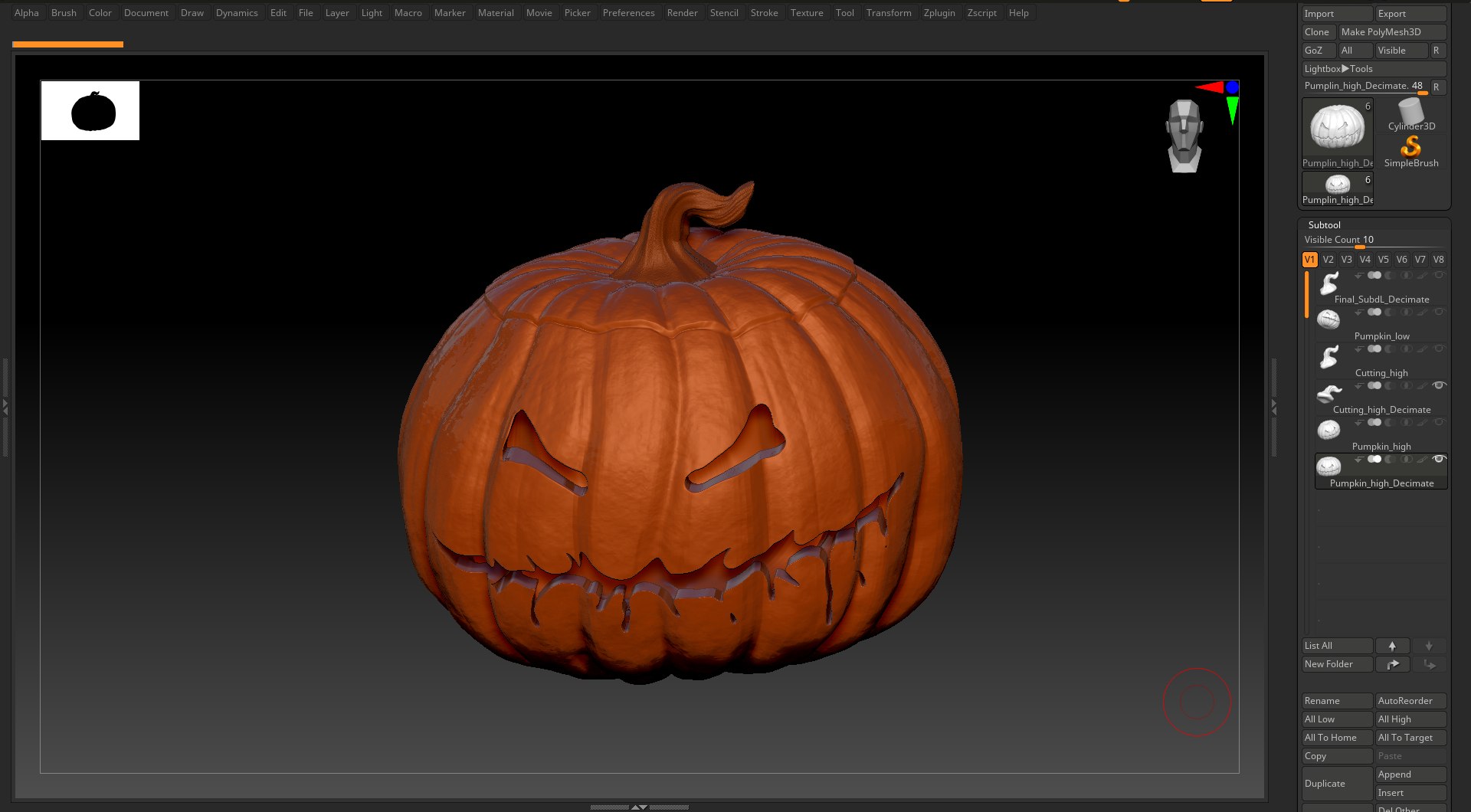 Halloween Pumpkin 3D model - TurboSquid 2144049
