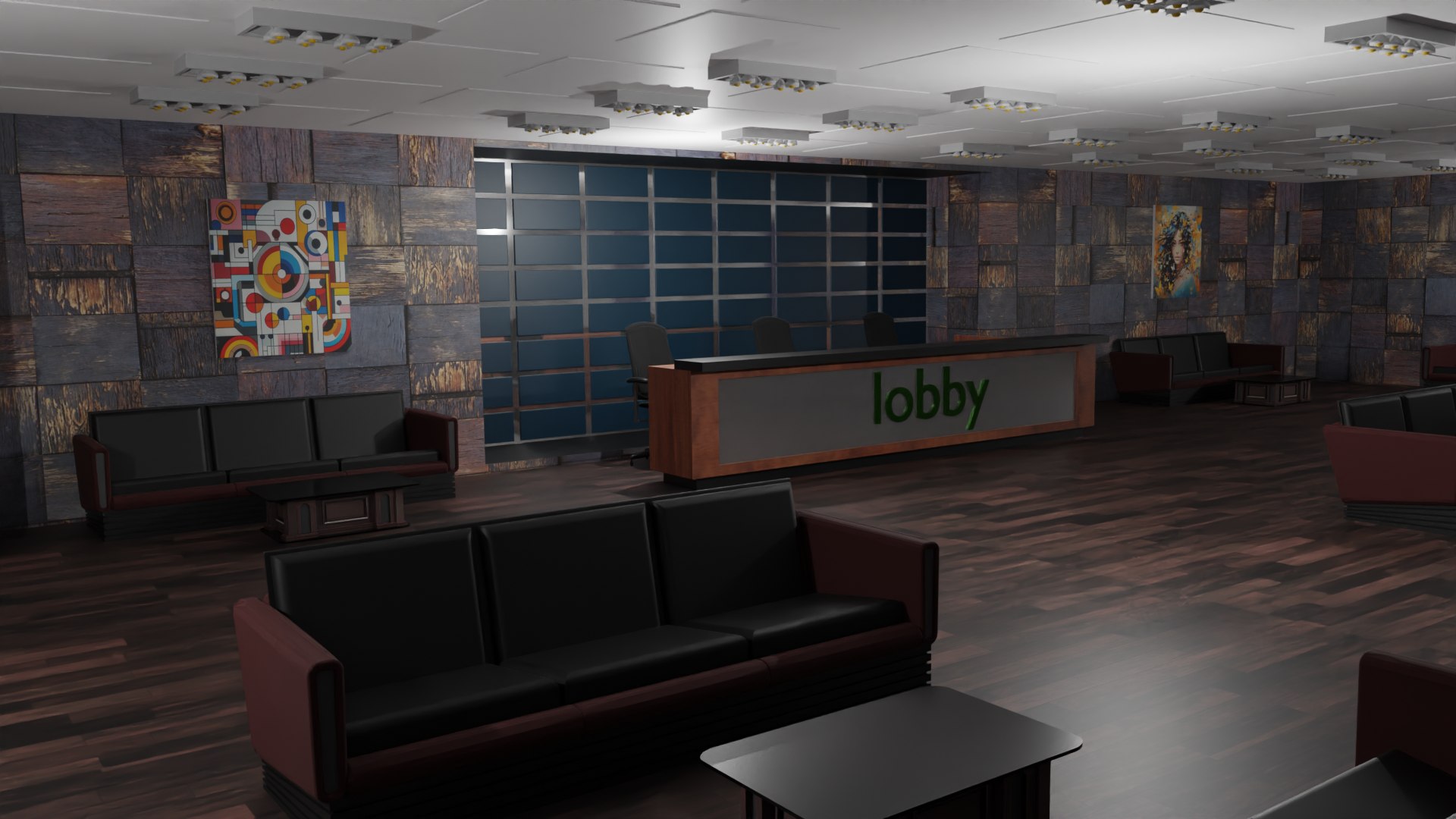 3D Lobby Interior - TurboSquid 2178798