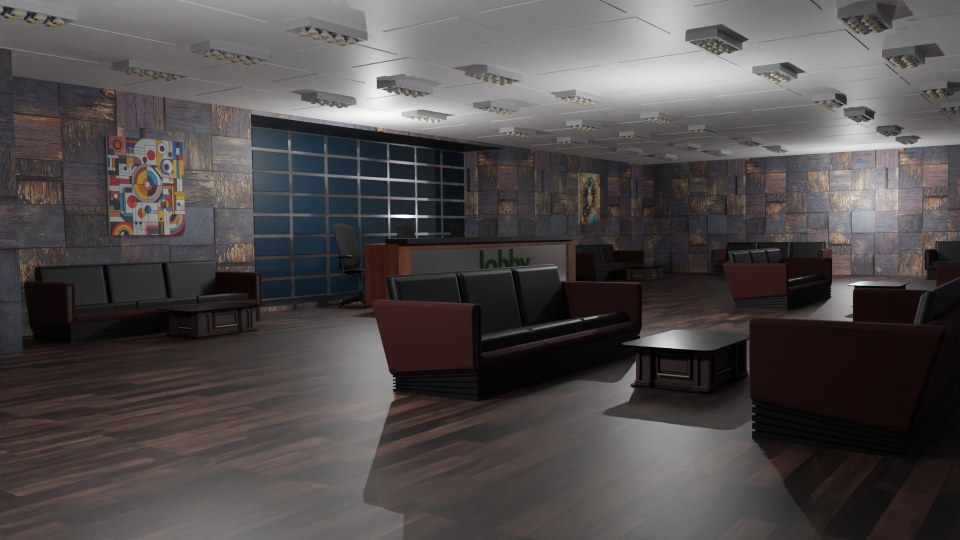 3D Lobby Interior - TurboSquid 2178798