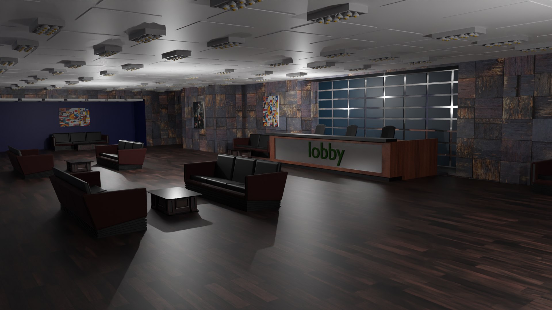 3D Lobby Interior - TurboSquid 2178798