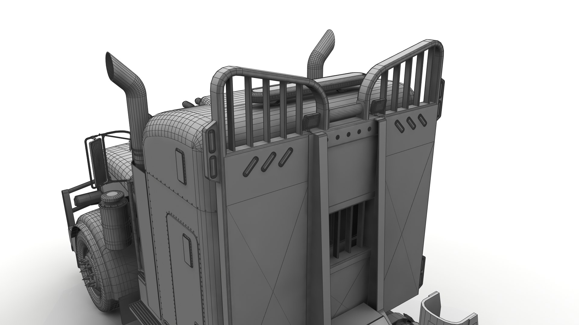 truck logger 3d model