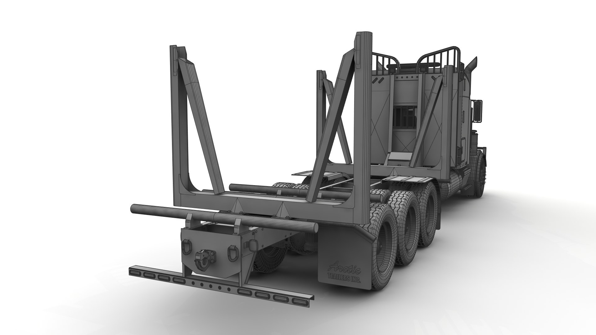 truck logger 3d model