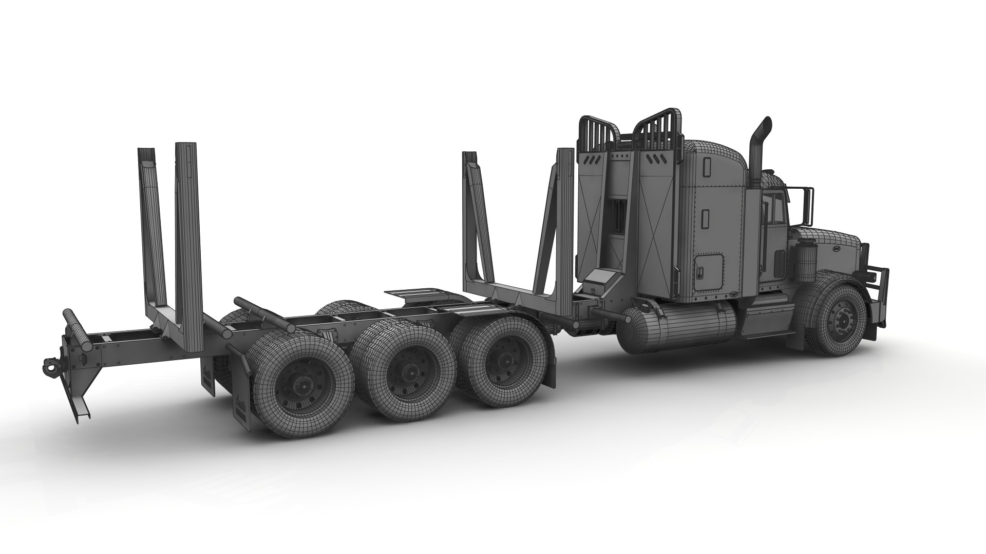 truck logger 3d model