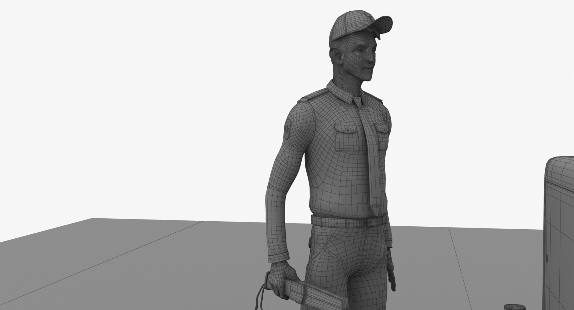 Entry security doors man 3D model - TurboSquid 1539971