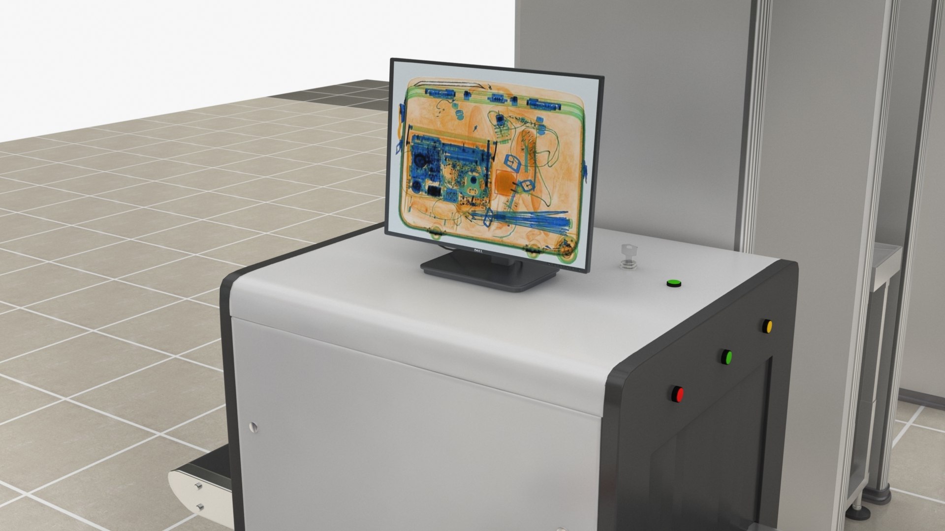 Entry security doors man 3D model - TurboSquid 1539971