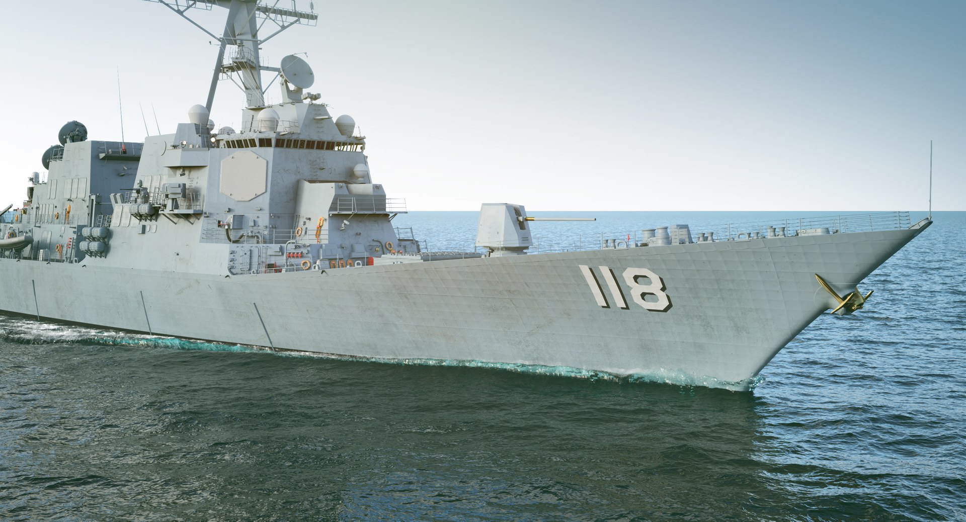3D Uss Daniel Inouye Model - TurboSquid 1293556