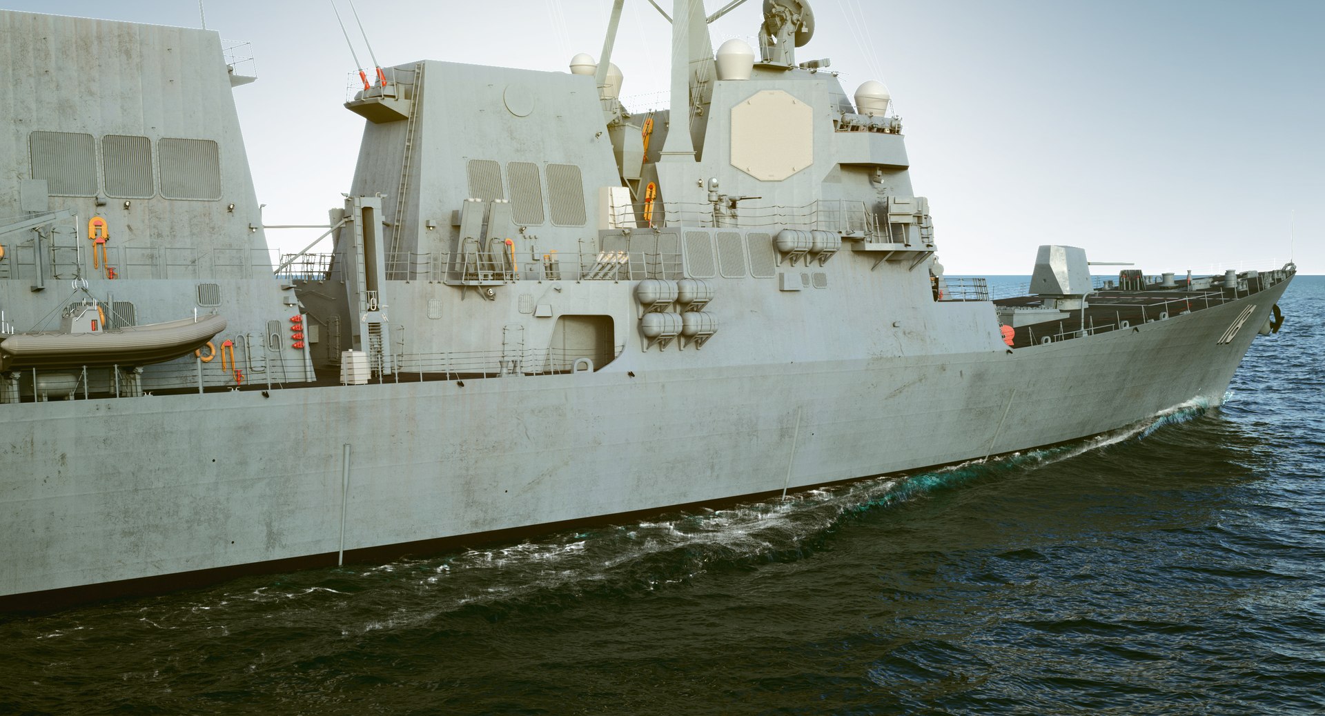 3D uss daniel inouye model - TurboSquid 1293556