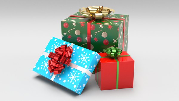 3D christmas presents model - TurboSquid 1652090