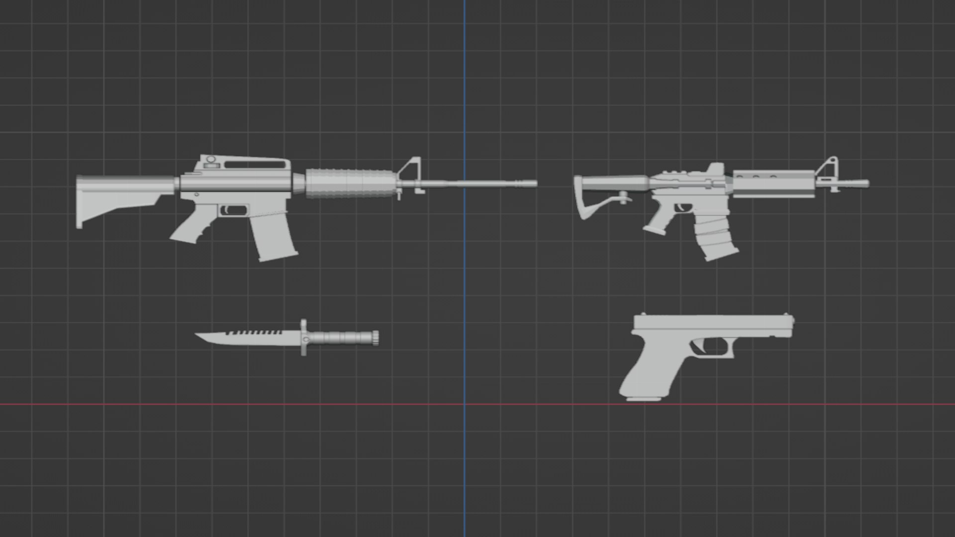 Weapons Pack Model - TurboSquid 2211611