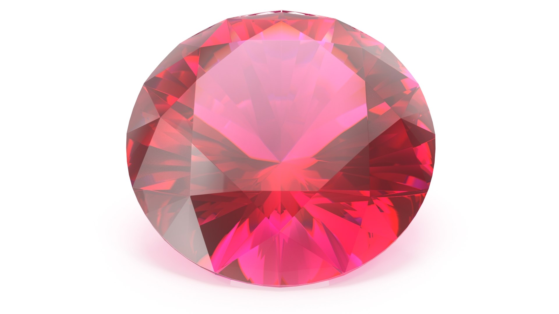 Round Brilliant Cut Pink Topaz 3D Model - TurboSquid 1848909