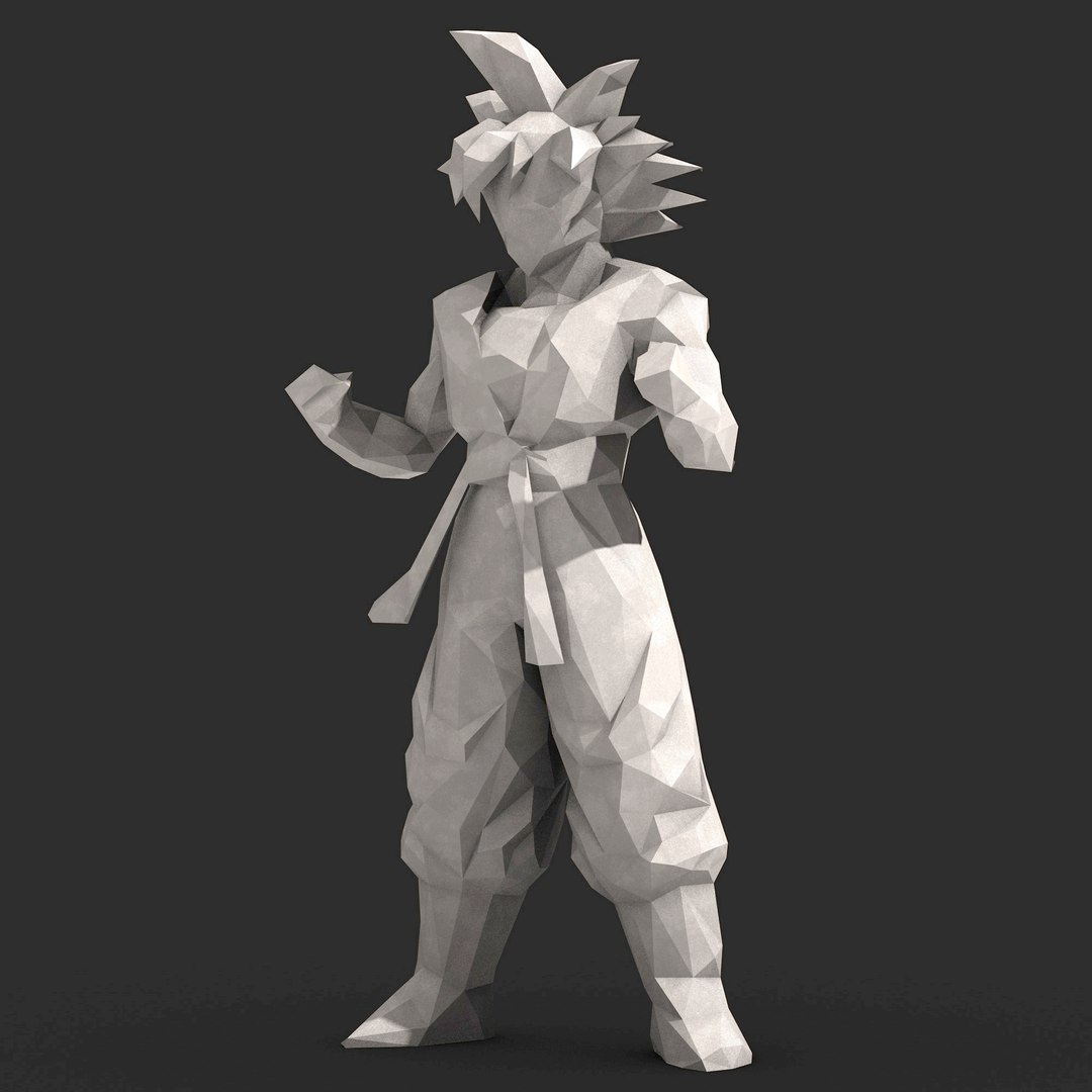 9 Models - Goku Dragon Ball Low Poly 3D - TurboSquid 2418021