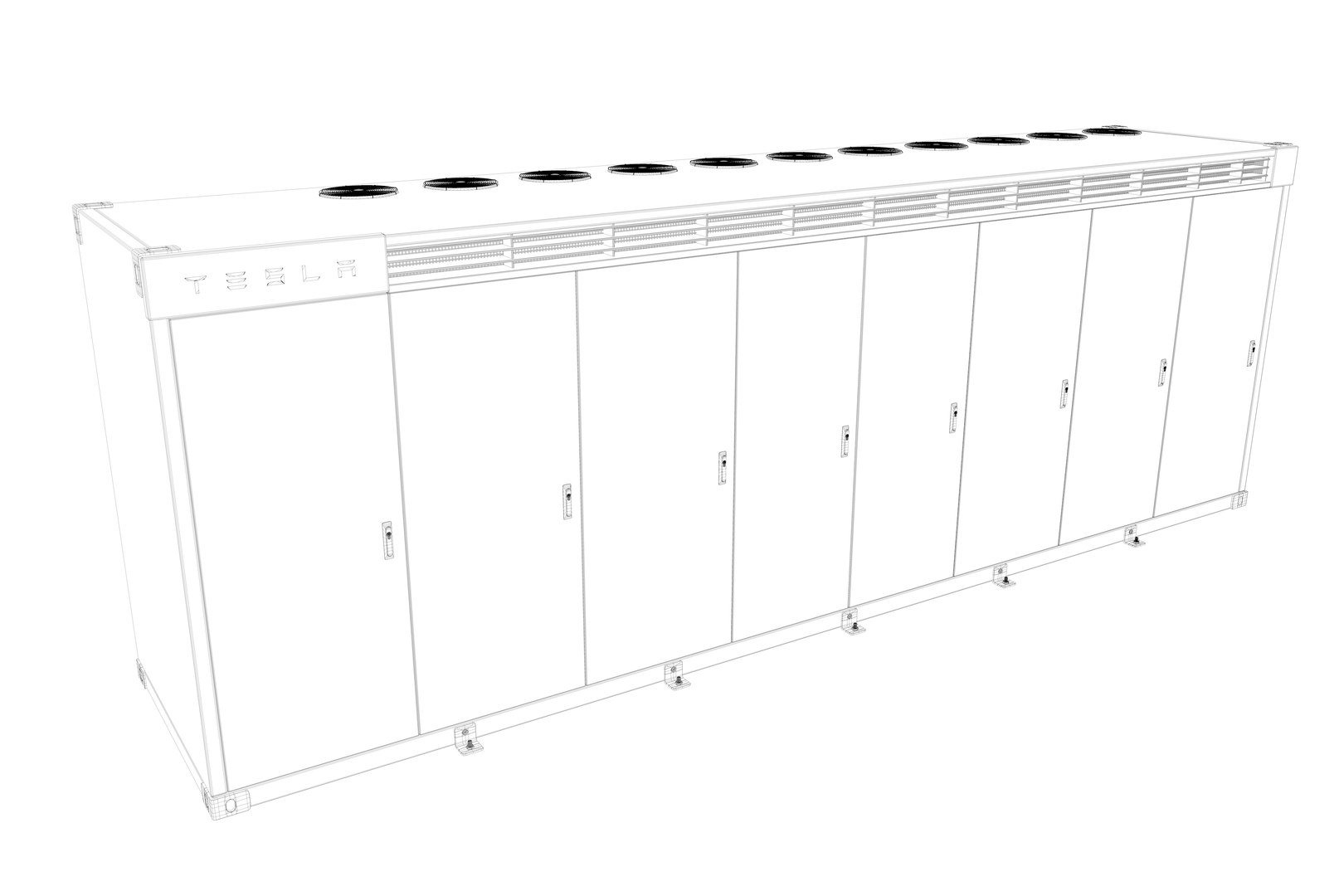 3D Model Energy Storage System Tesla Megapack - TurboSquid 2097020