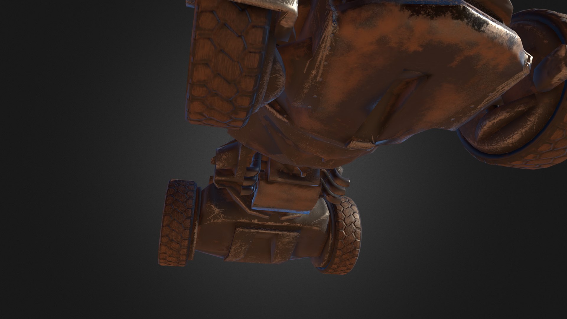 3D Futuristic Post Apocalyptic Car - TurboSquid 2018234