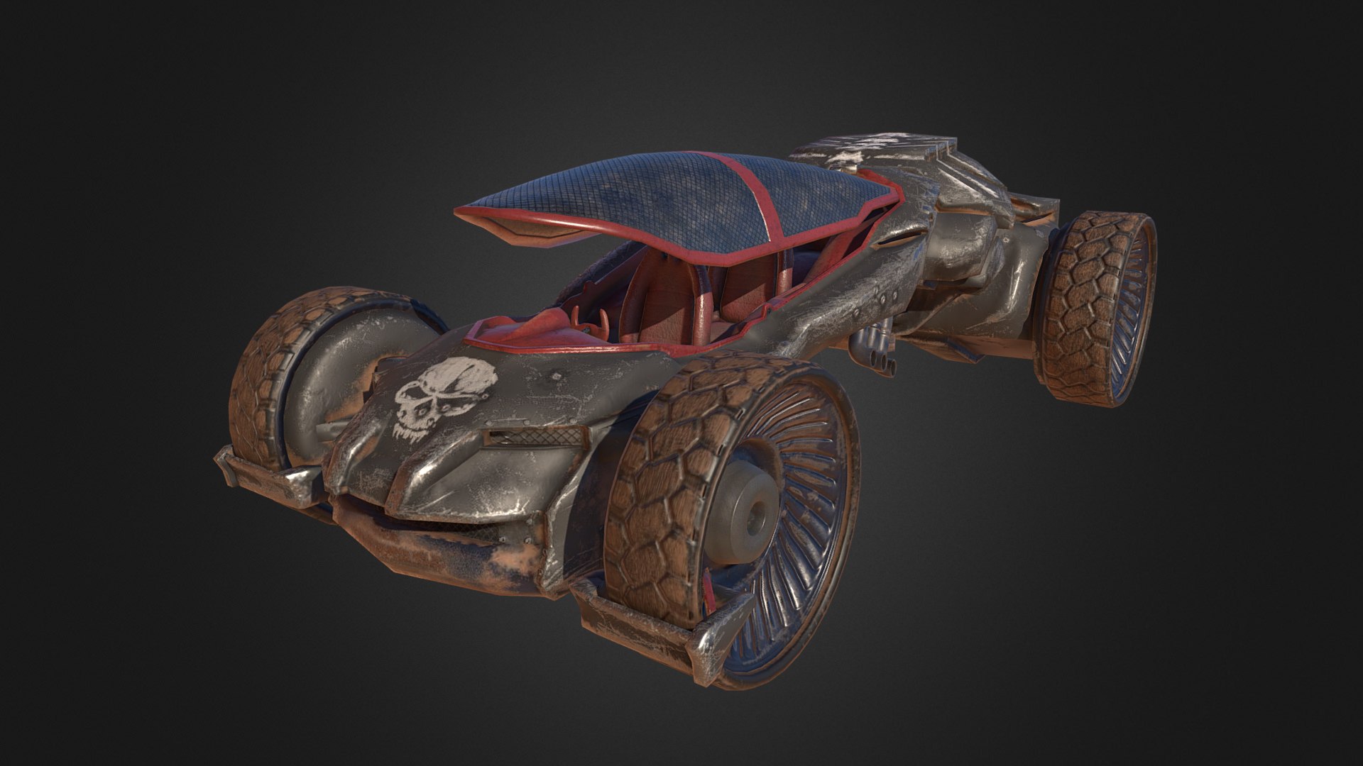 3D Futuristic Post Apocalyptic Car - TurboSquid 2018234