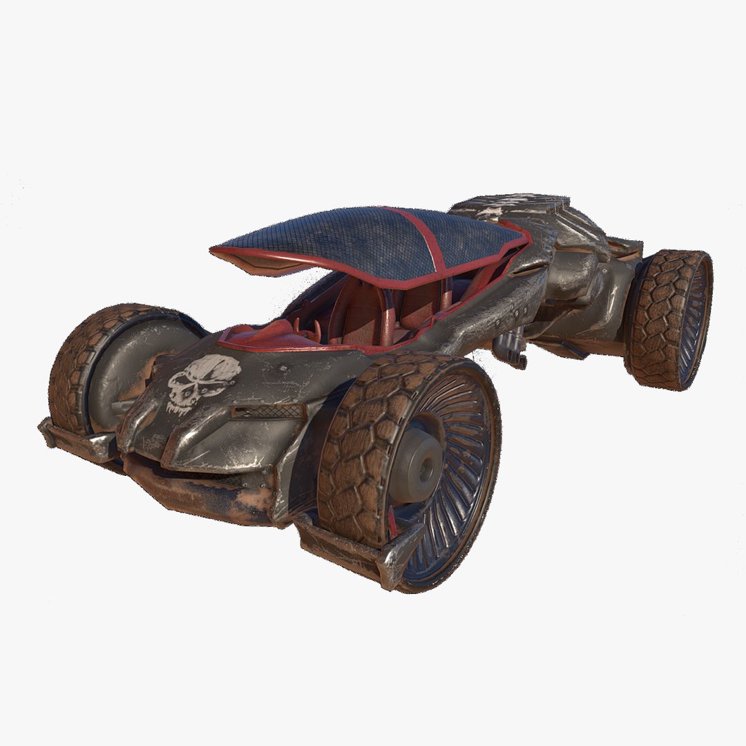 3D Futuristic Post Apocalyptic Car - TurboSquid 2018234