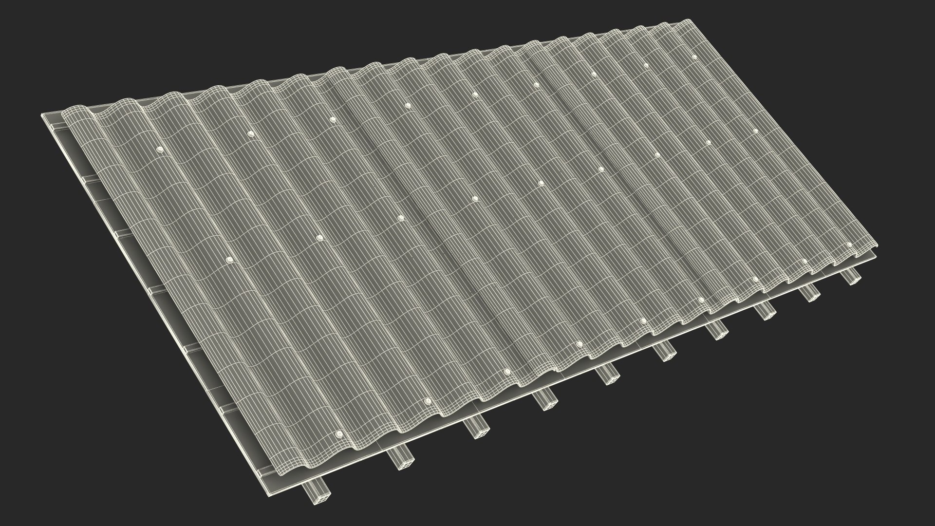 3D Asbestos Roof Slate Model - TurboSquid 2247575