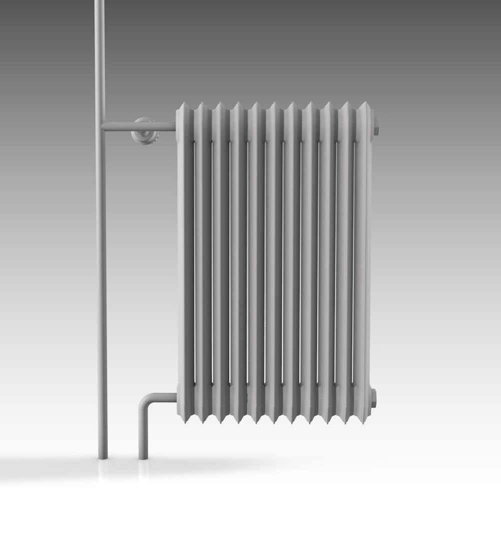 Cast Iron Radiator 3D Model - TurboSquid 1203493