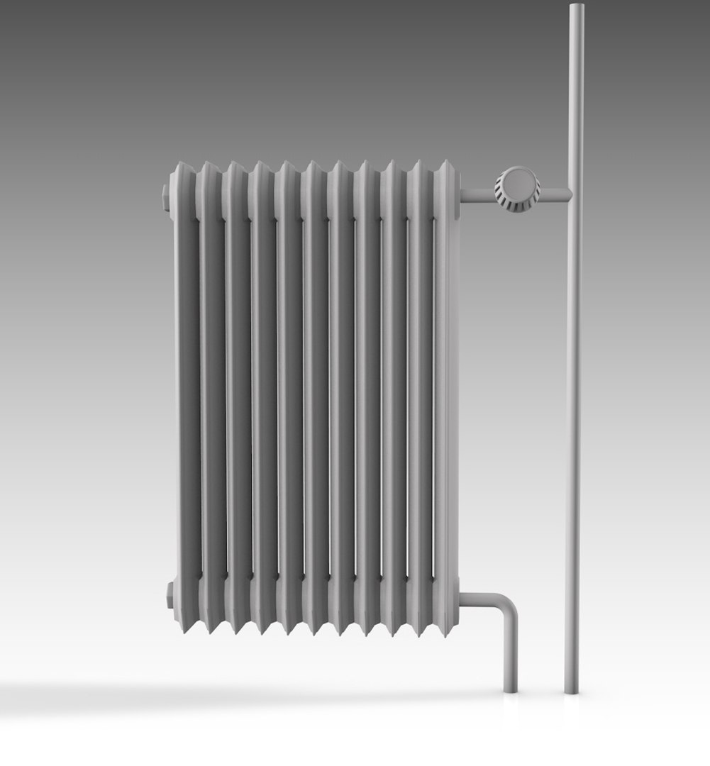 Cast Iron Radiator 3D Model - TurboSquid 1203493
