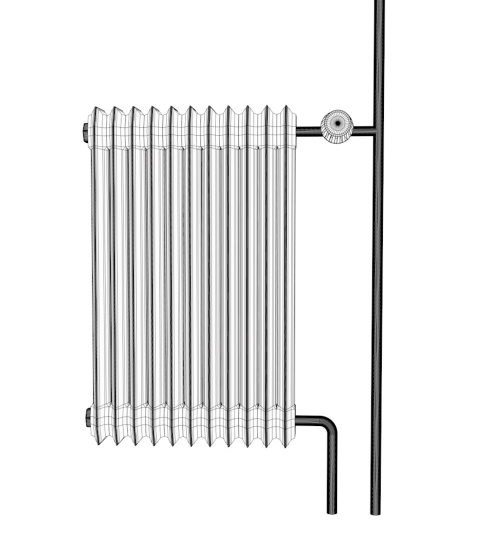 Cast Iron Radiator 3D Model - TurboSquid 1203493