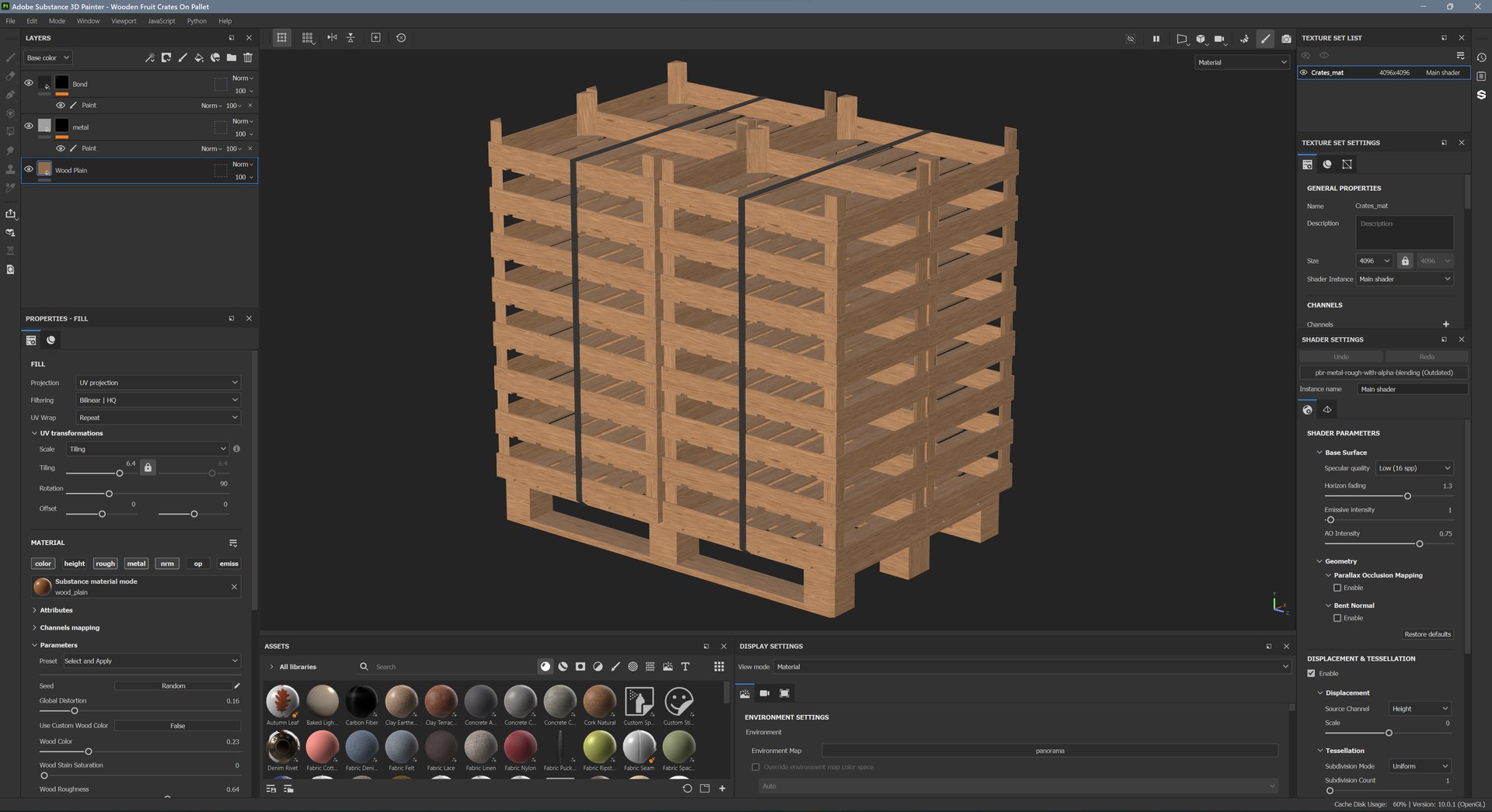 Wooden Fruit Crates On Pallet 3D Model - TurboSquid 2292992