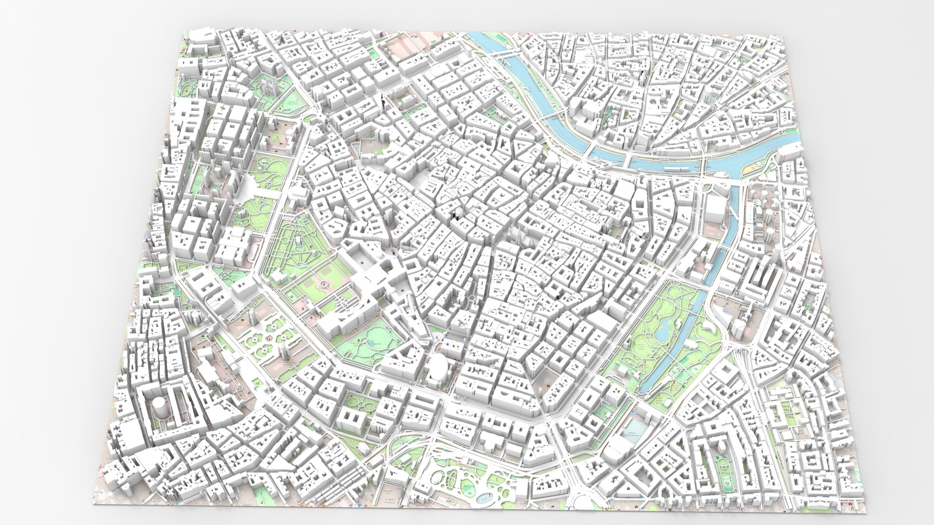 Cityscape Wien Austria 3D Model - TurboSquid 2248294