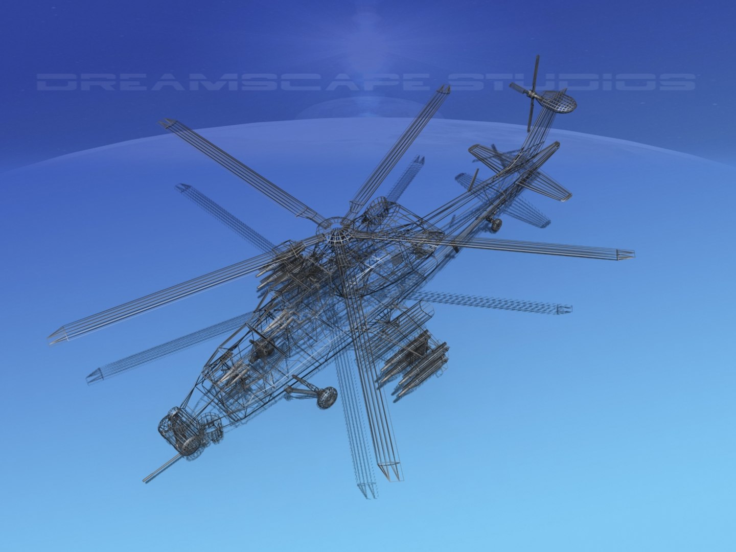 3d Wz-10 Attack Helicopters Z-10 Model
