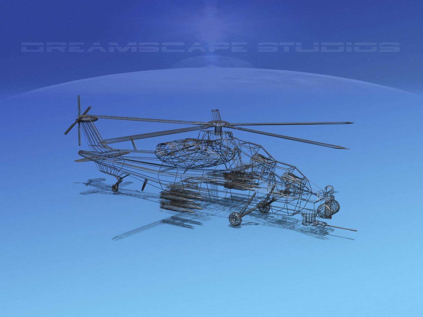 3d Wz-10 Attack Helicopters Z-10 Model