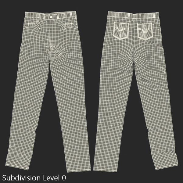 3d model jeans 3