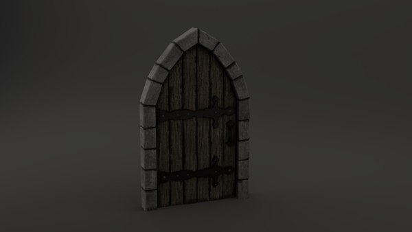 Medieval Door Stone Arch and Door 3D Model 3D model - TurboSquid 1741187