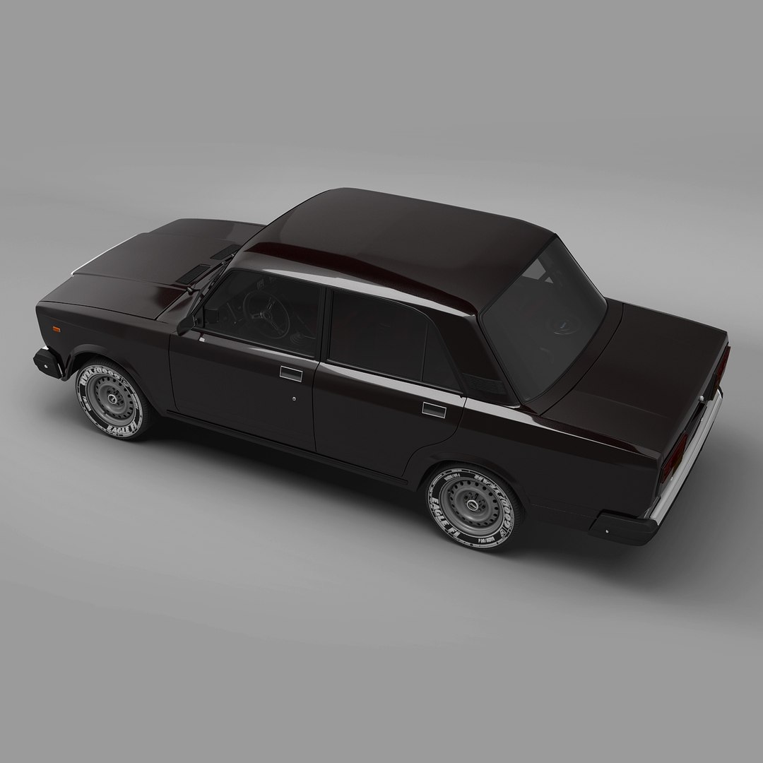 soviet russian car 3d model