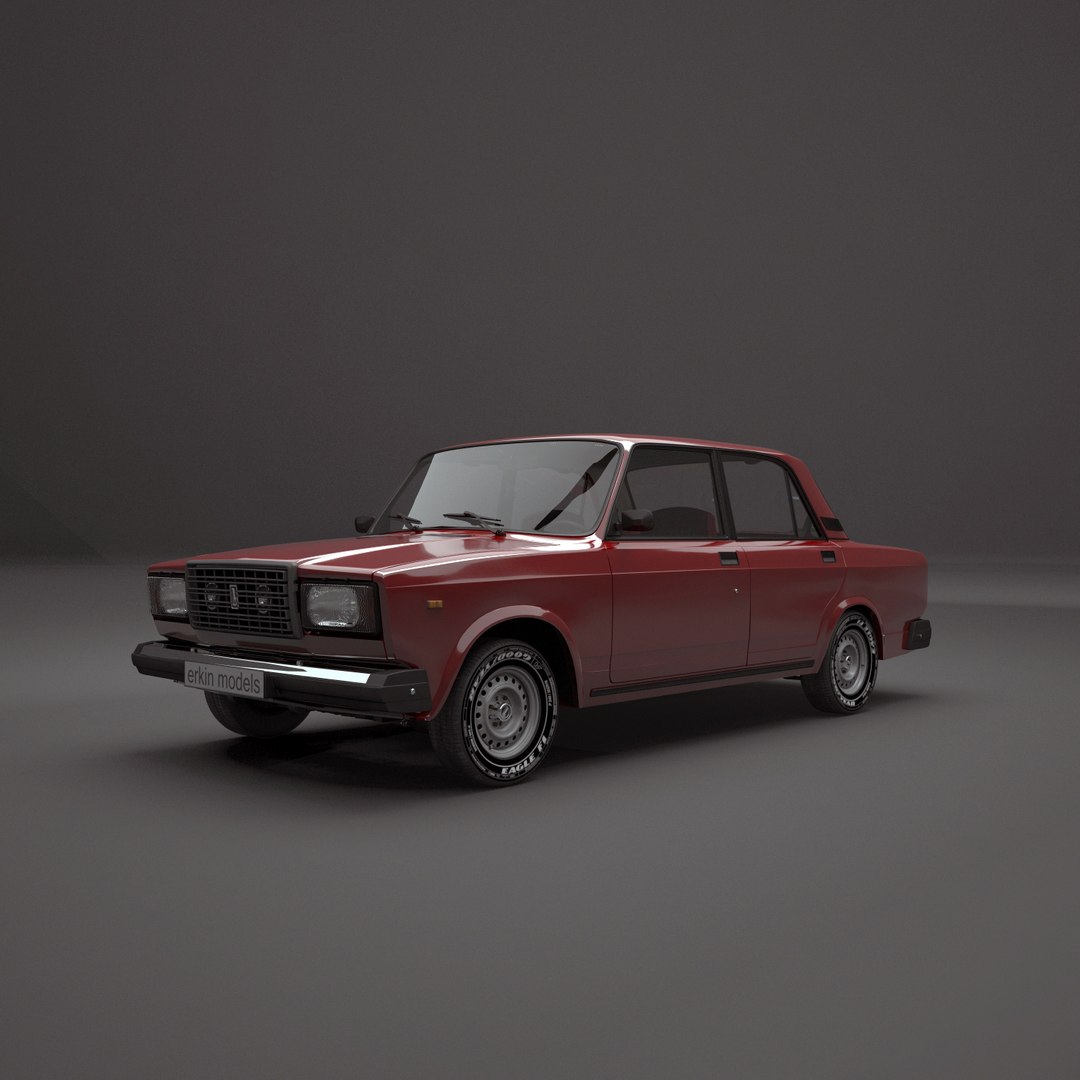 soviet russian car 3d model