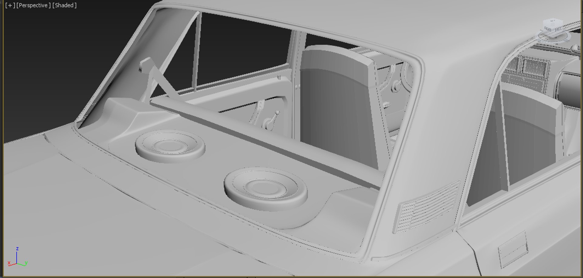 soviet russian car 3d model