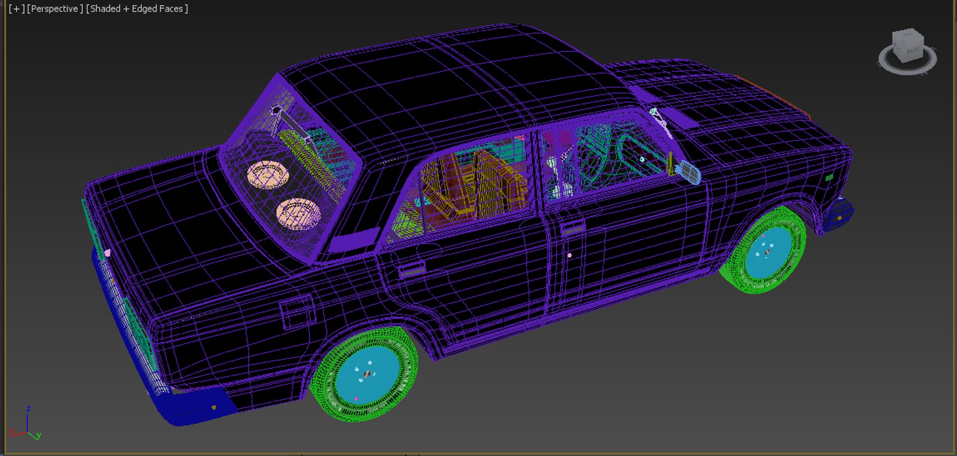 soviet russian car 3d model