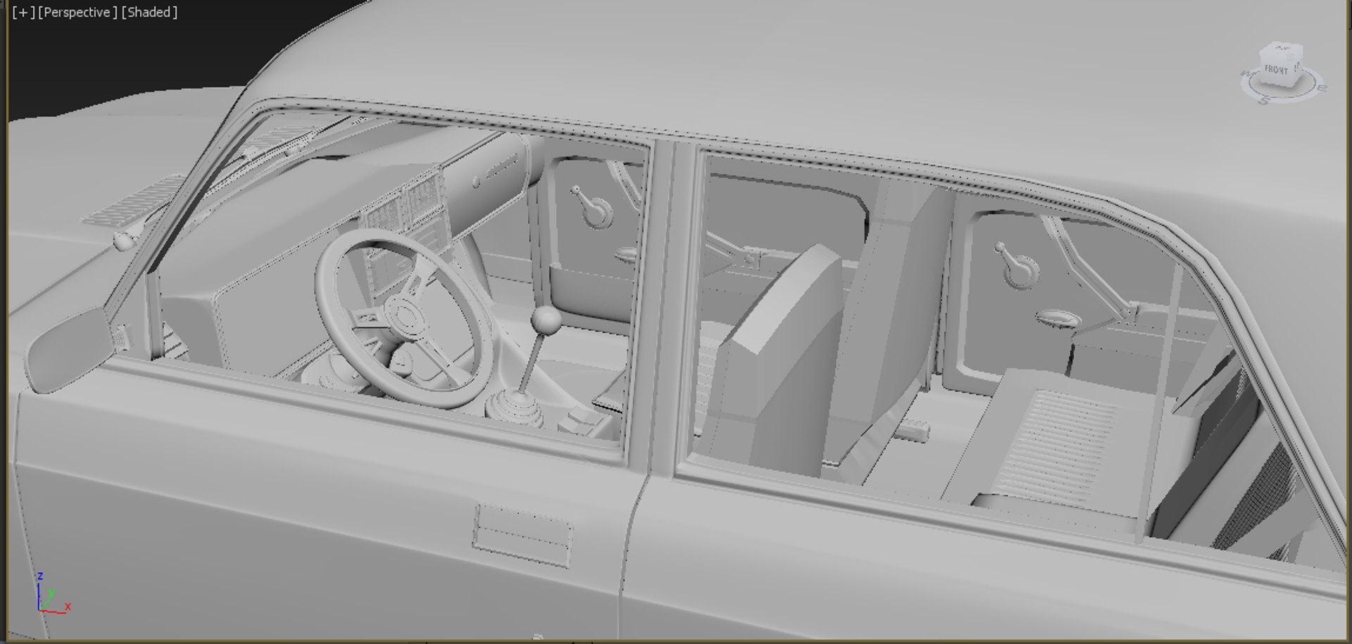 soviet russian car 3d model