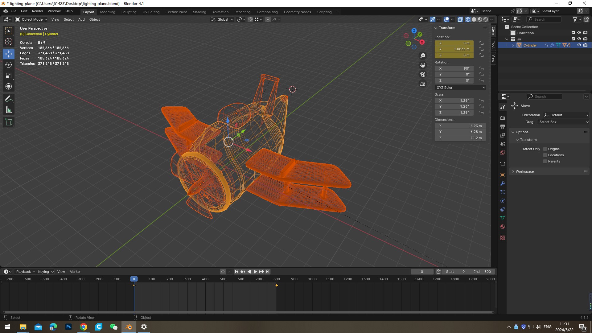 3D Model Little Air Plane - TurboSquid 2232411