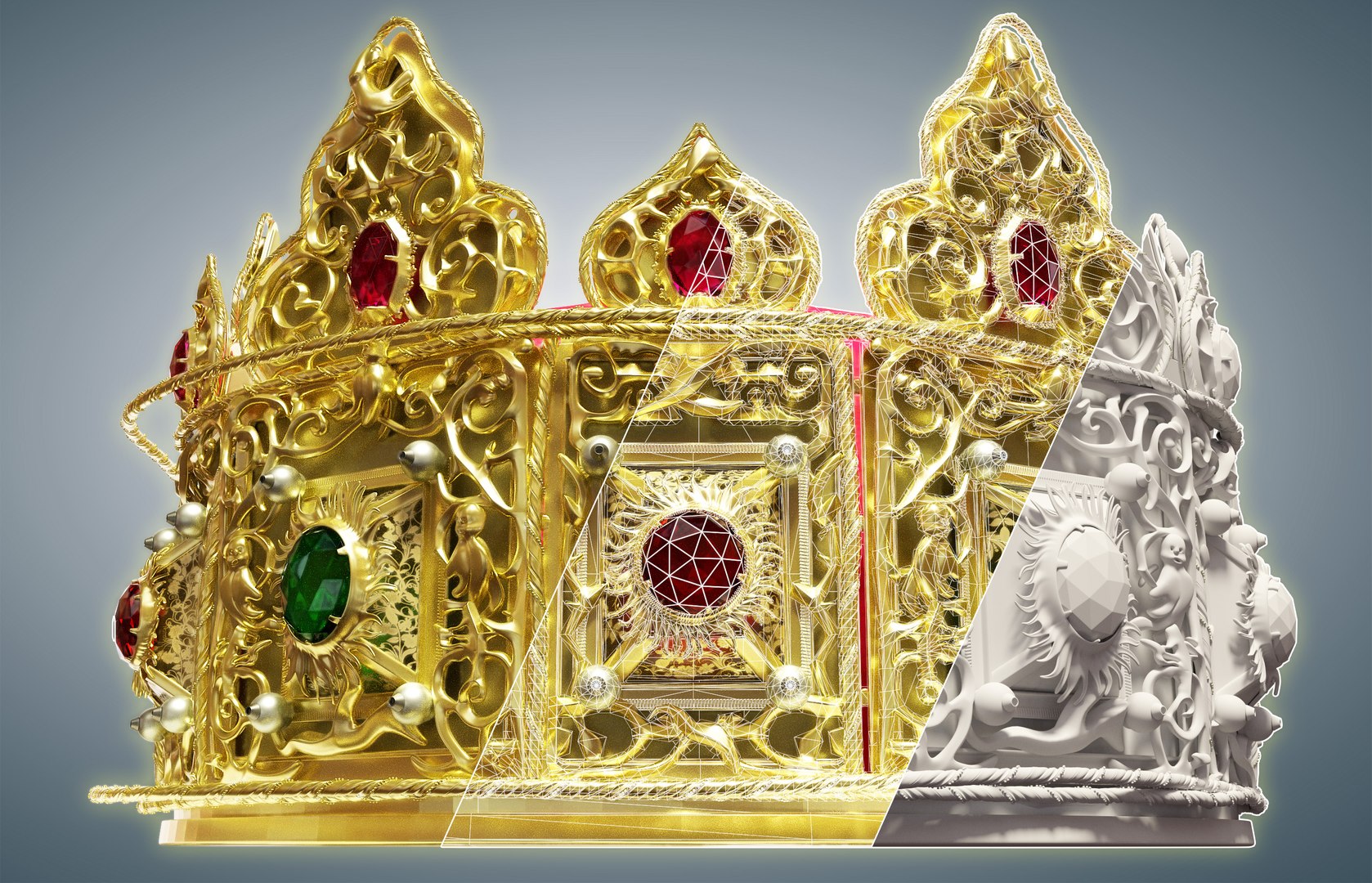 3d Model Luxury Crown Royal