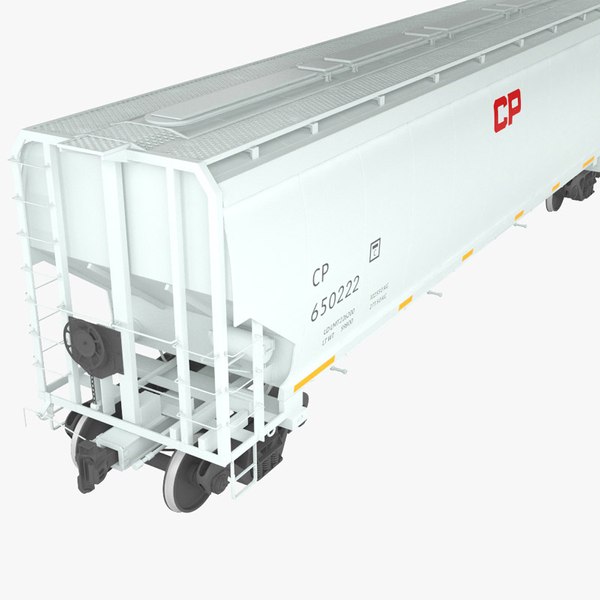 modelo 3d Vagón tolva cubierto de ferrocarril - TurboSquid 1788393