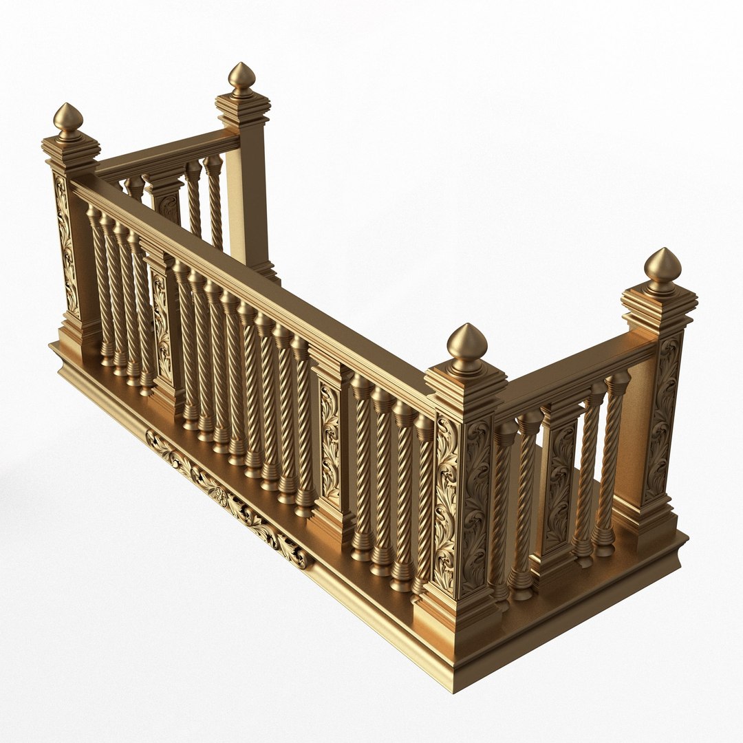 Classic Balcony 04 3D Model - TurboSquid 2324506