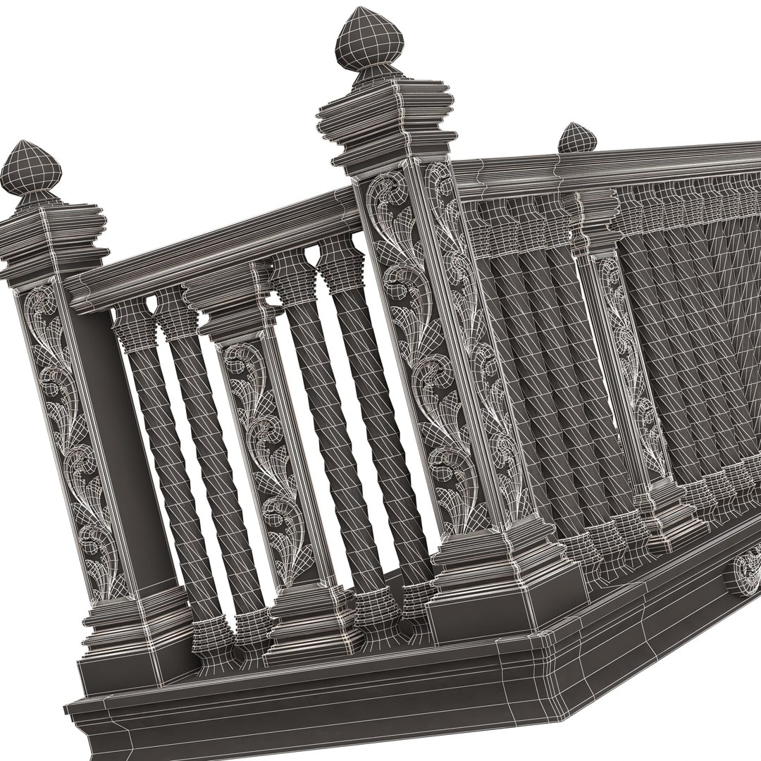 Classic Balcony 04 3D Model - TurboSquid 2324506