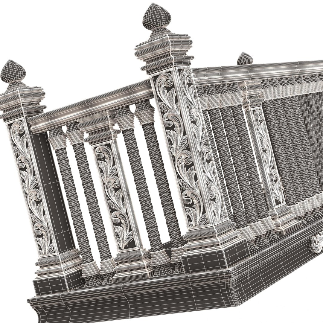 Classic Balcony 04 3D Model - TurboSquid 2324506