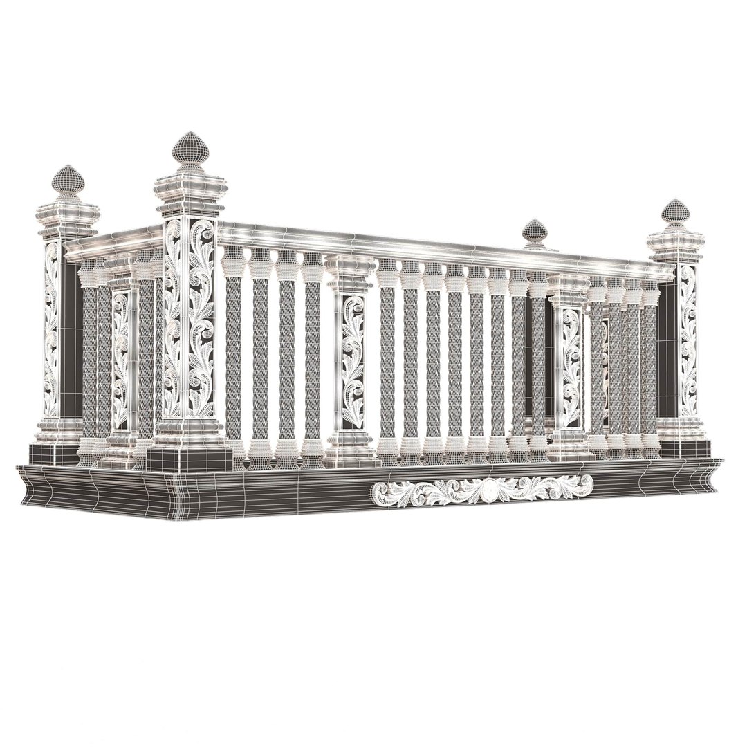 Classic Balcony 04 3D Model - TurboSquid 2324506
