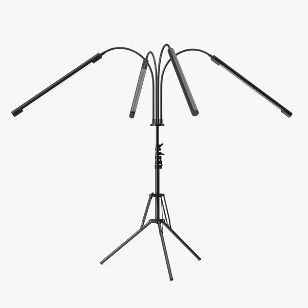 modelo 3d Lámpara LED de cultivo interior con luces cortas apagadas ...