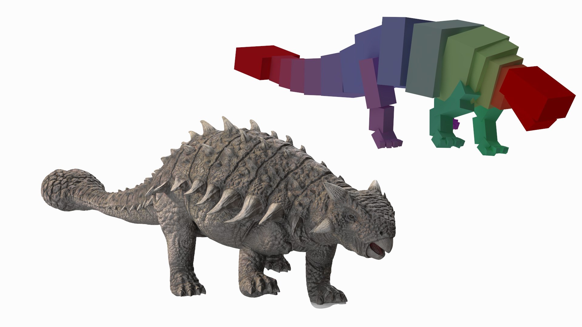 3D Ankylosaurus from Desert Habitats Rigged model - TurboSquid 2174315