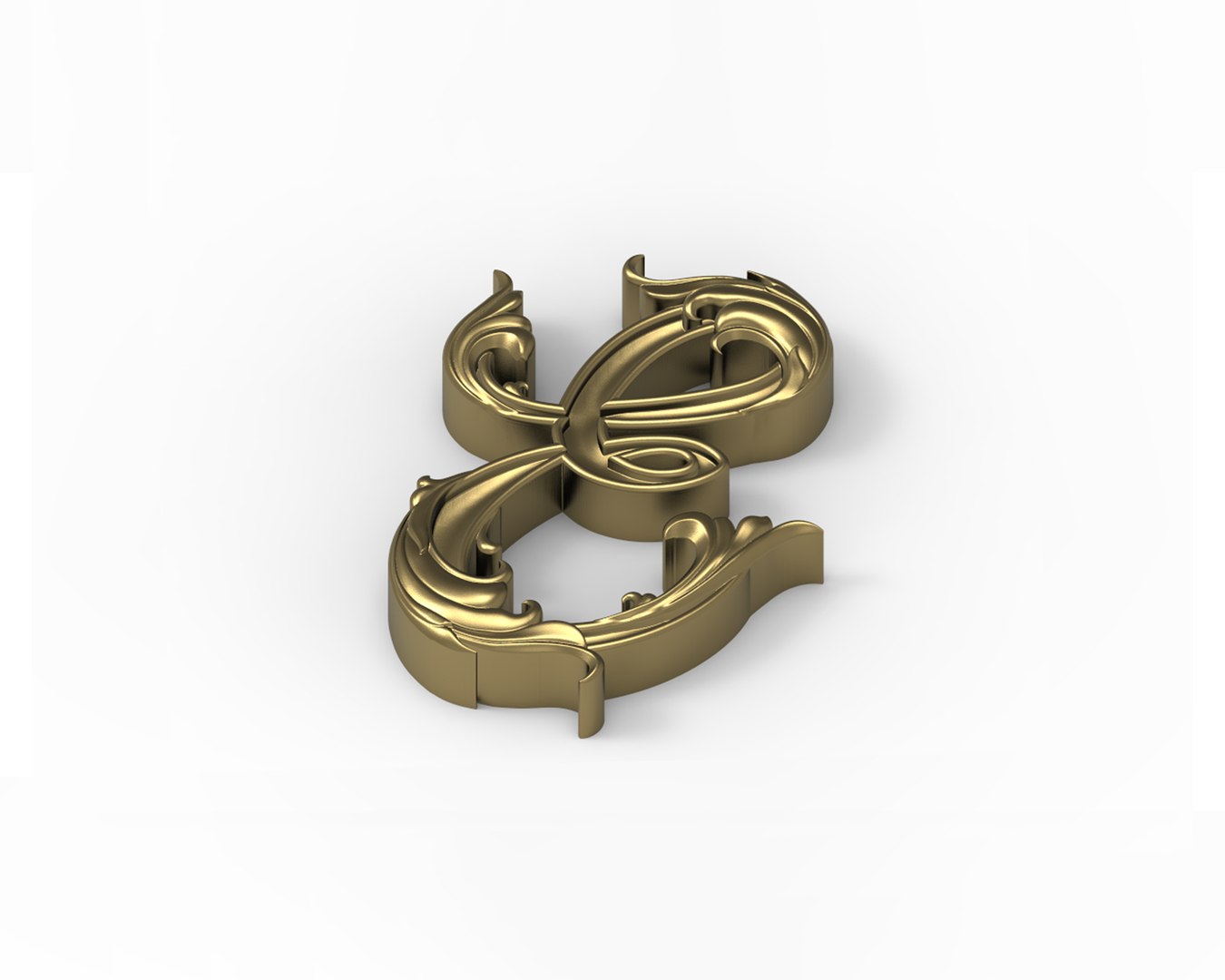 Letter E Floral 3D - TurboSquid 2168014