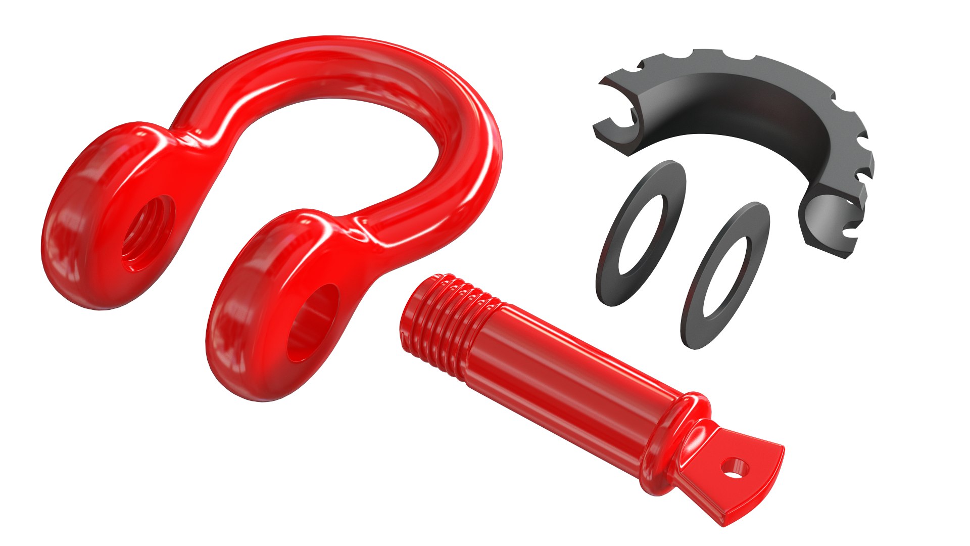 D-Ring Shackle 3D Model - TurboSquid 2048288