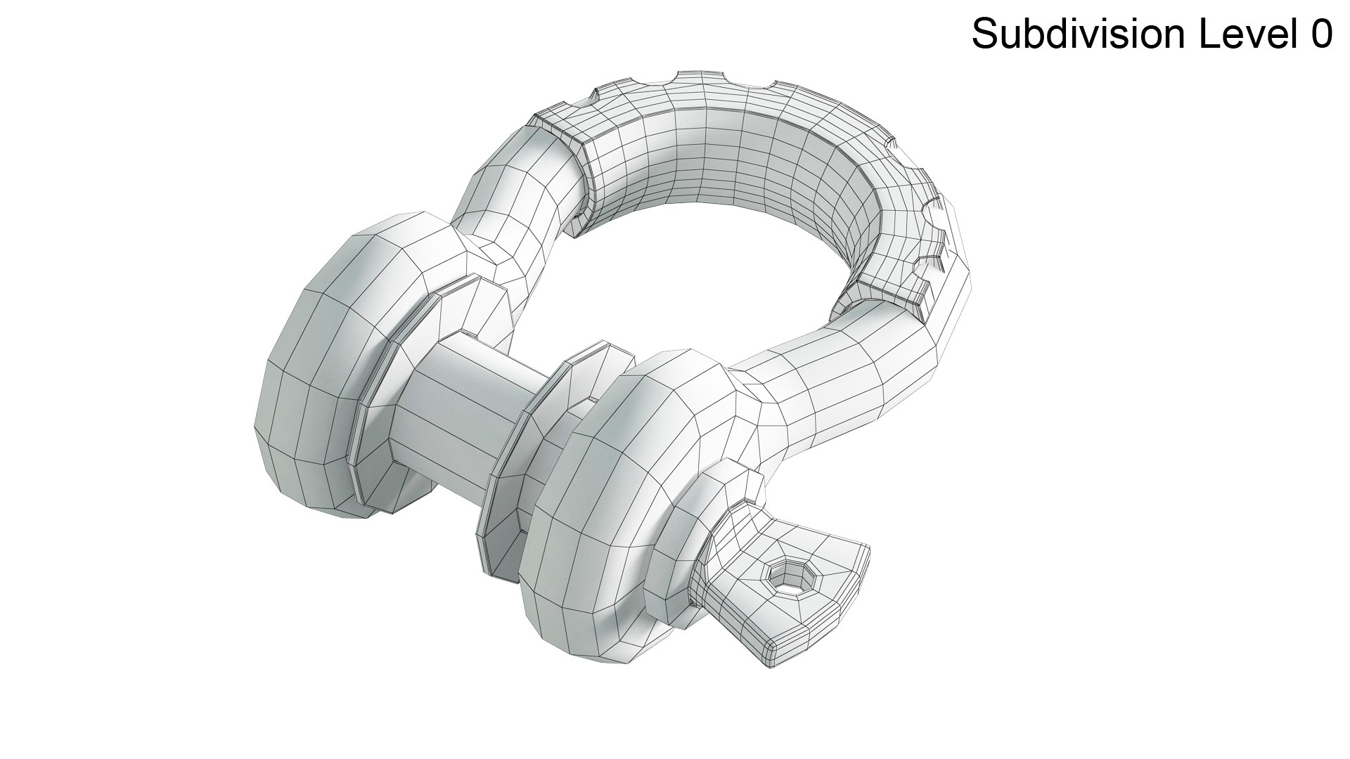 D-Ring Shackle 3D Model - TurboSquid 2048288