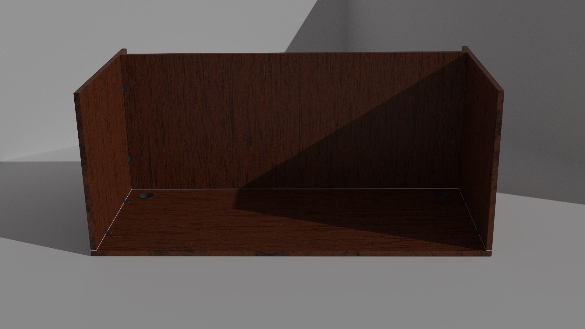 Straight Front Desk Shell 3D Model - TurboSquid 1952566