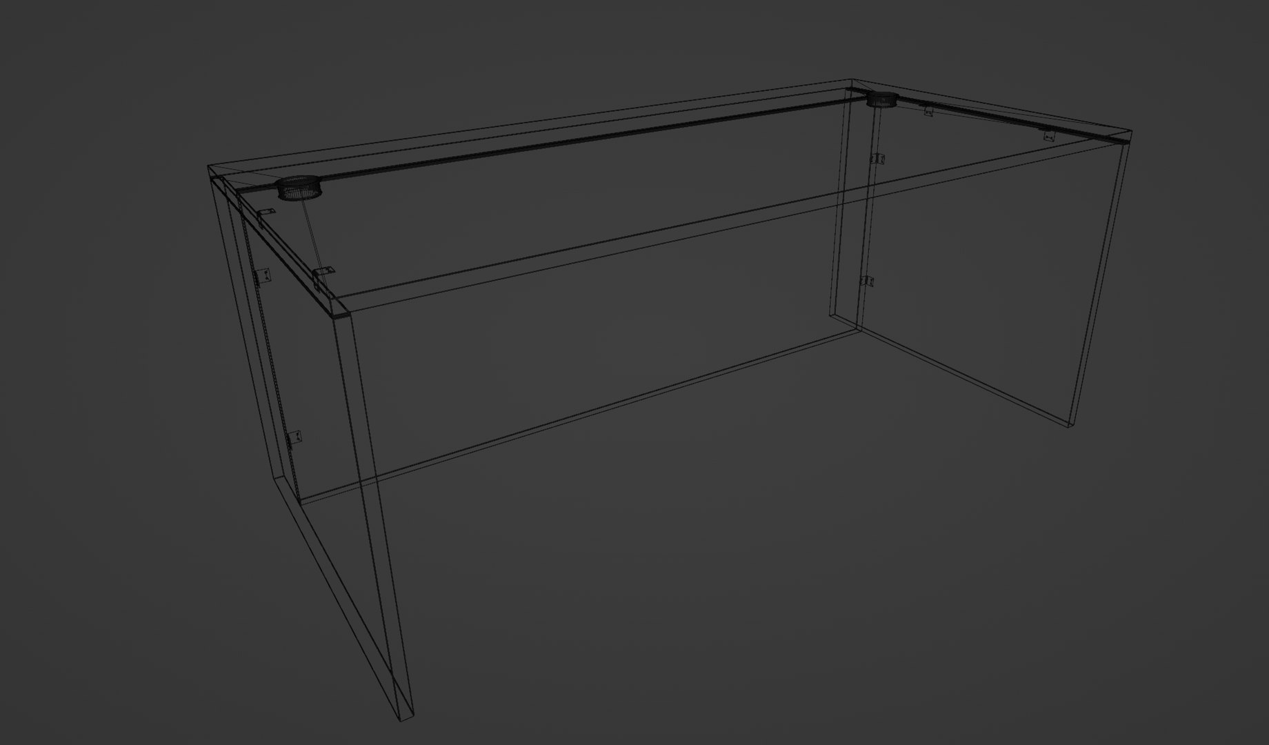 Straight Front Desk Shell 3D Model - TurboSquid 1952566