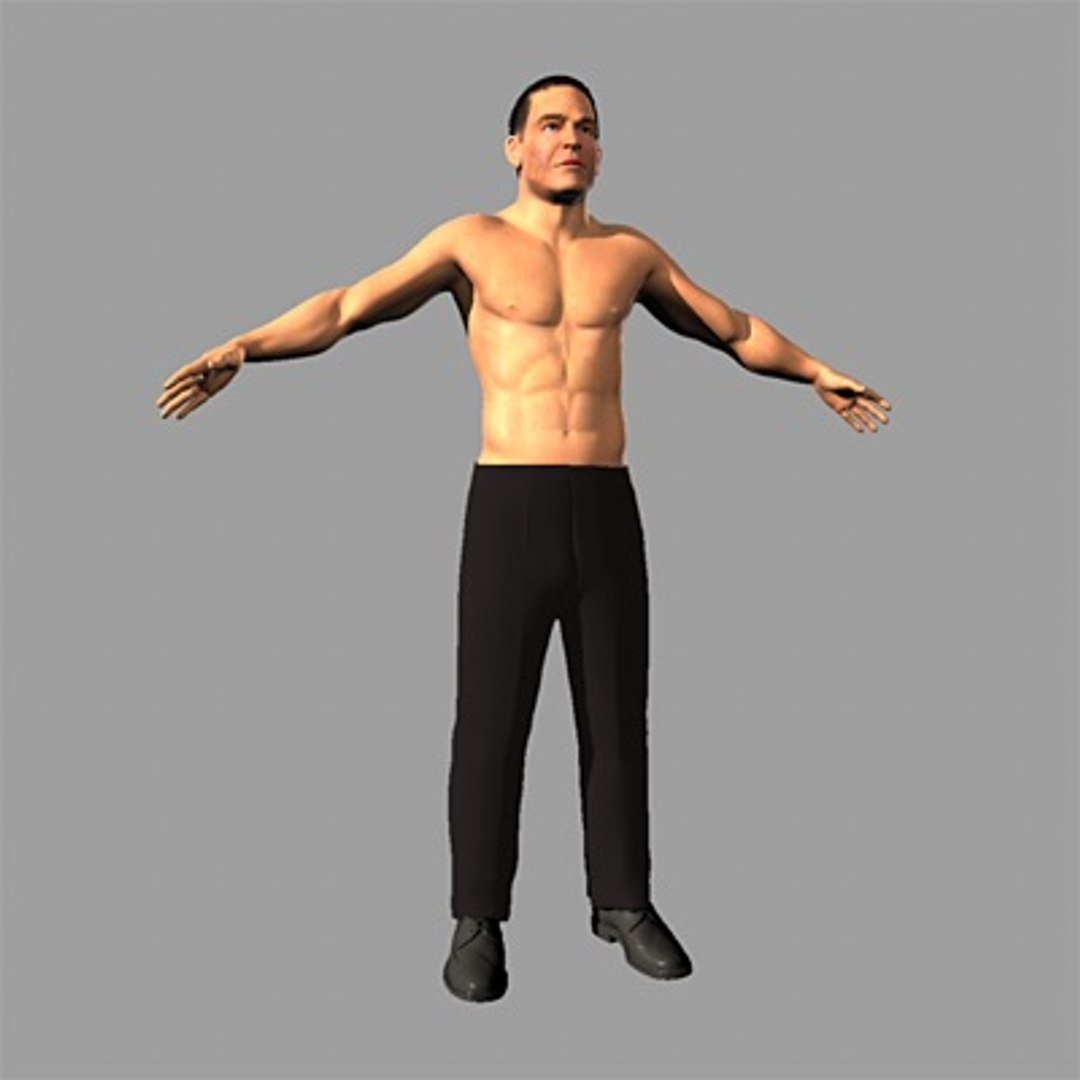 3ds Max Realistic Man Suit Male Character